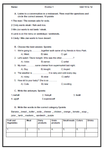 Evolve 1 Sample Tests - ELTbookTests